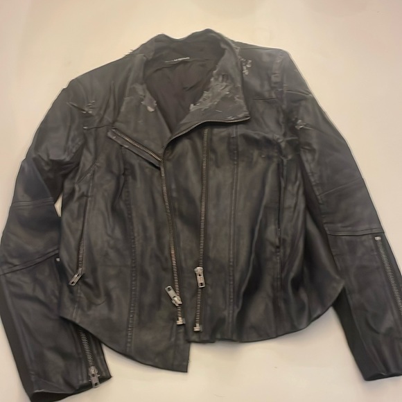 Olivaceous | Jackets & Coats | Used Leather Jacket | Poshmark
